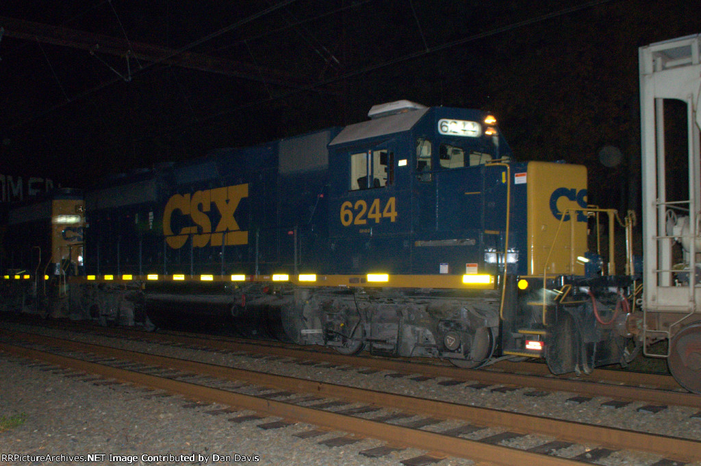 CSX GP40-2 6244 trails on C746-29